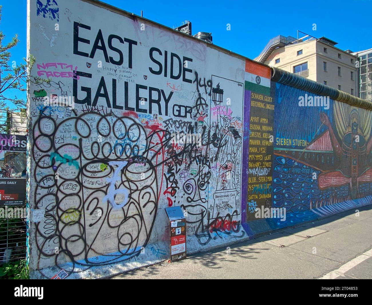 East Side Gallery at Berlin Wall in Berlin Stock Photo - Alamy