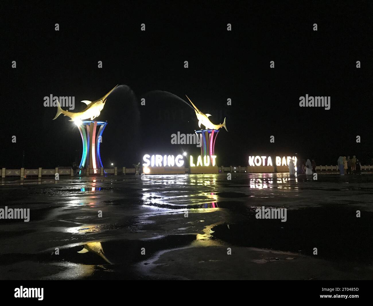 Kota Baru, Indonesia, January 2022; View of the Kotabaru Twin Swordfish ...