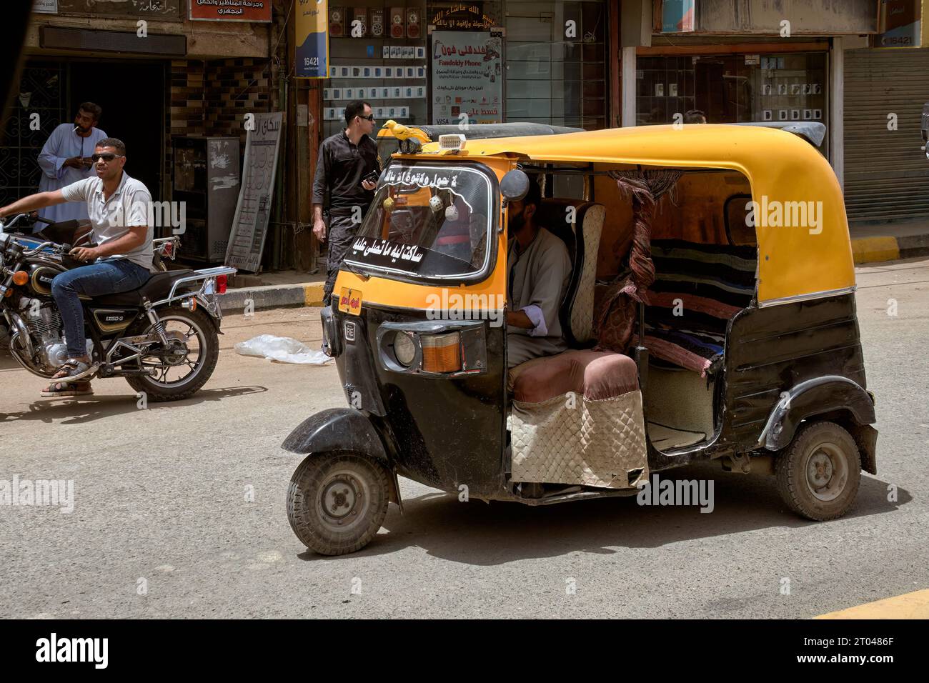 A tuc tuc car on an Arabic street Stock Photo - Alamy