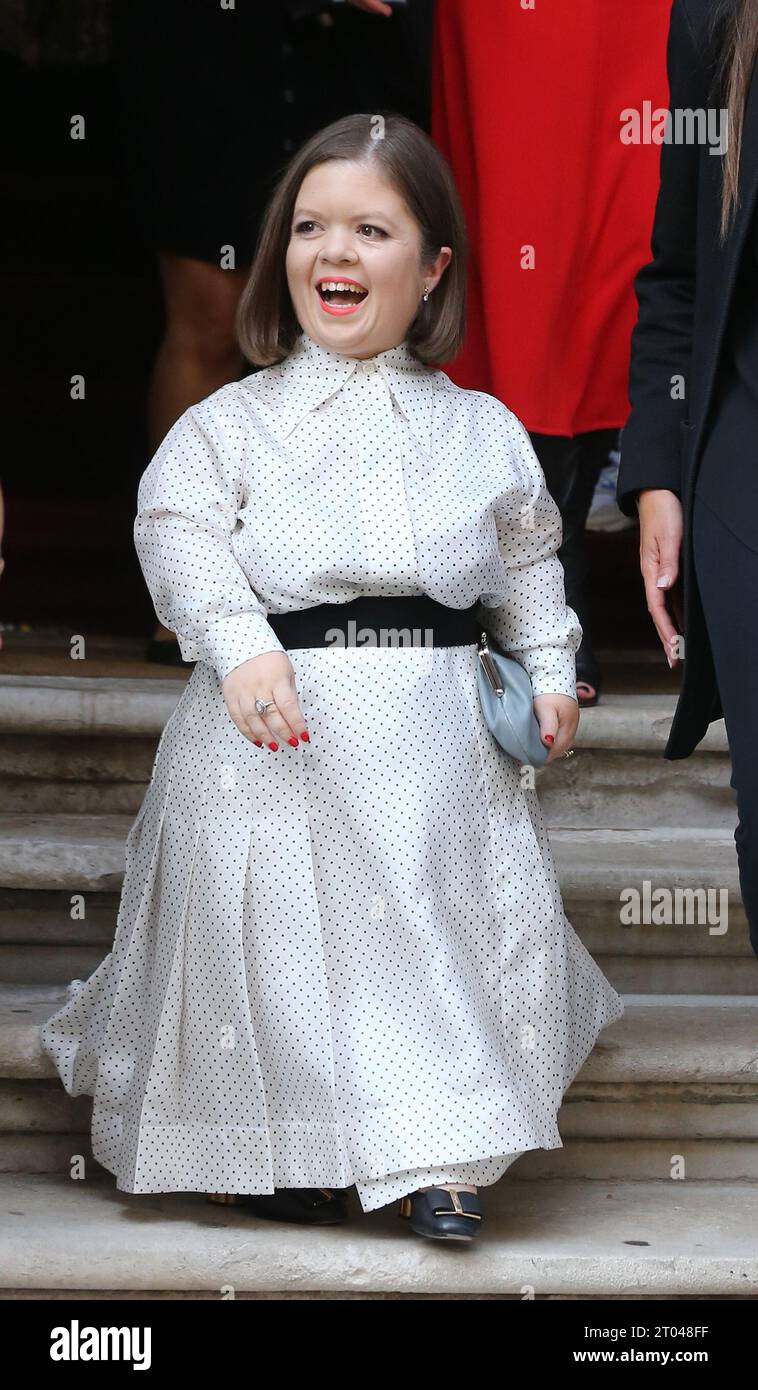 This is a PA image of Sinead Burke at the Victoria Beckham spring ...