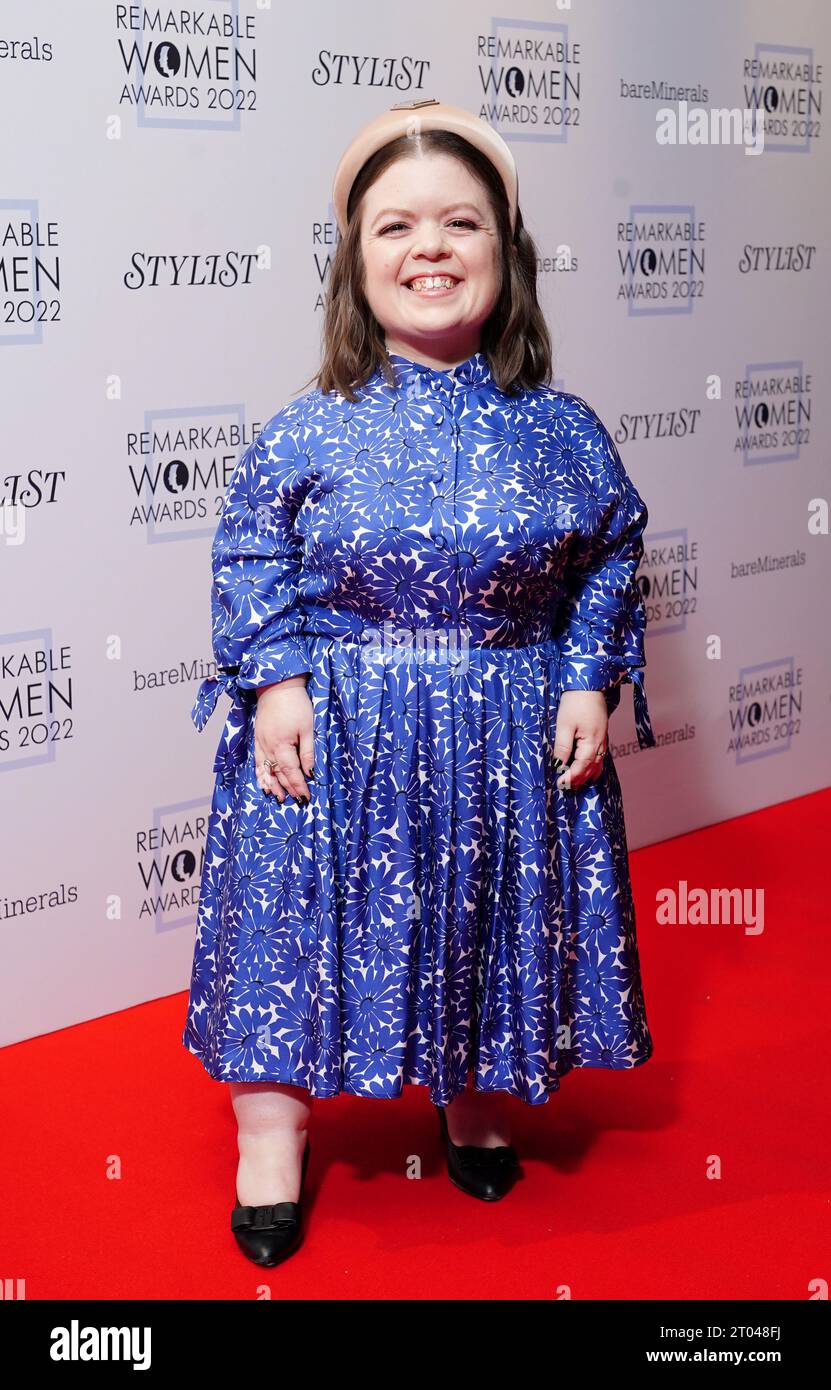 This is a PA image of Sinead Burke at the Stylist Remarkable Women ...