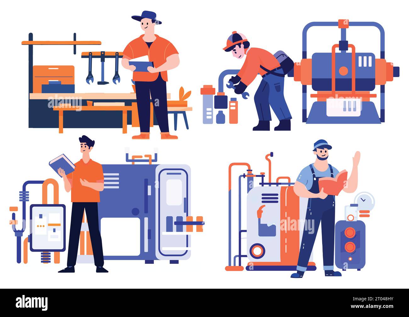 Industrial training Stock Vector Images - Alamy