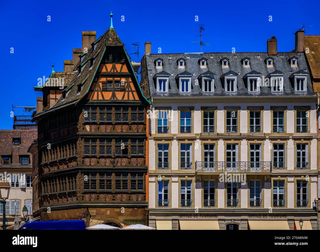 Strasbourg, France - May 31, 2023: Maison Kammerzell House restaurant ...