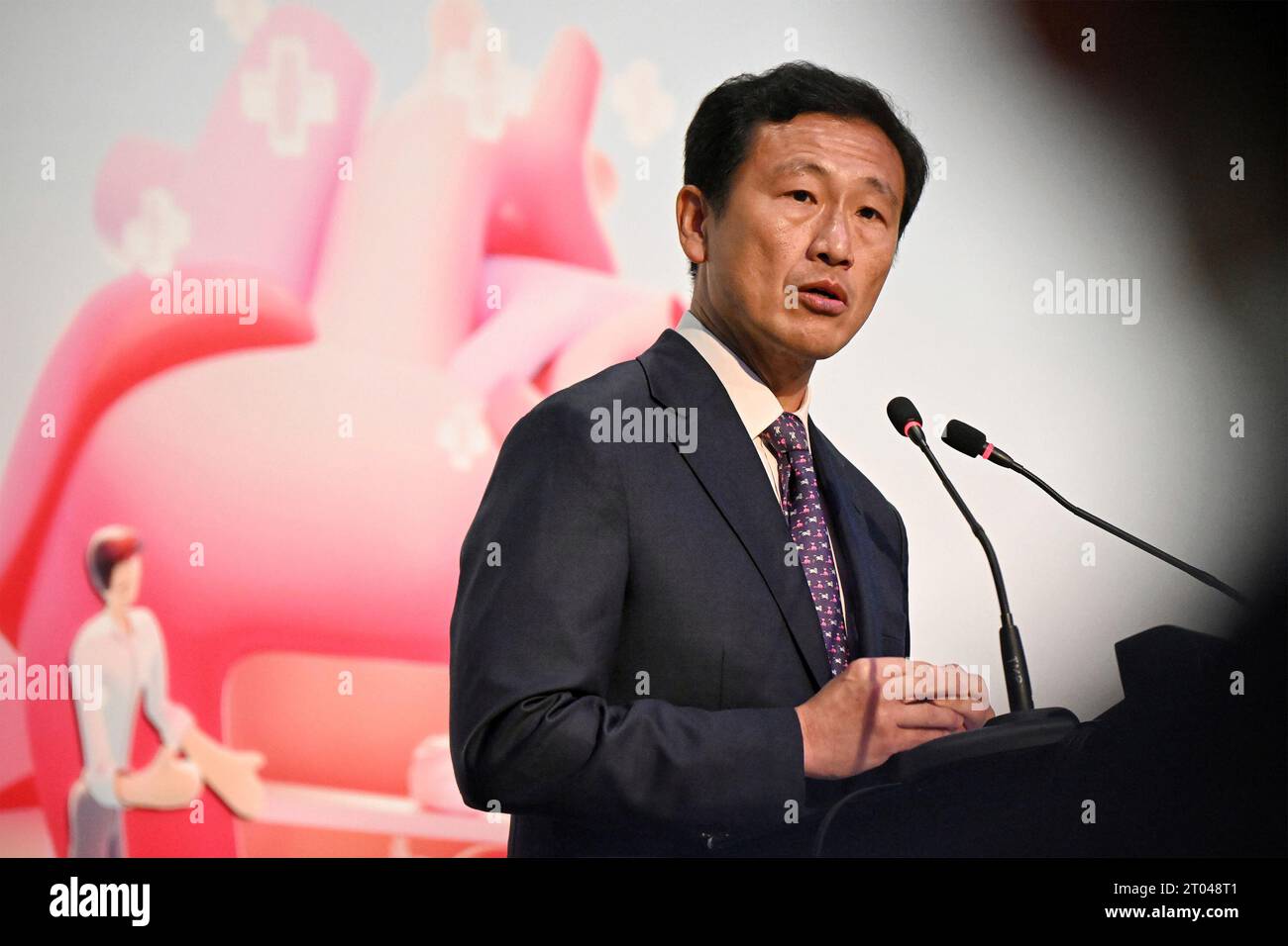 Mr Ong Ye Kung, Minister for Health speaking at the Heart Disease ...