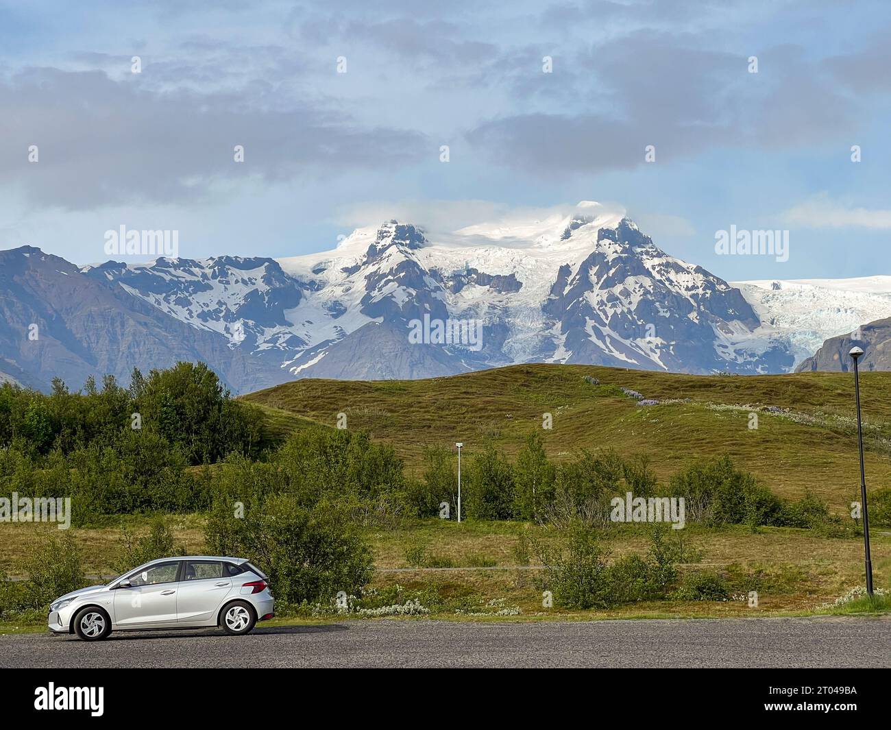 The Campsite in Skaftafell Nature preserve in Iceland During Summer ...