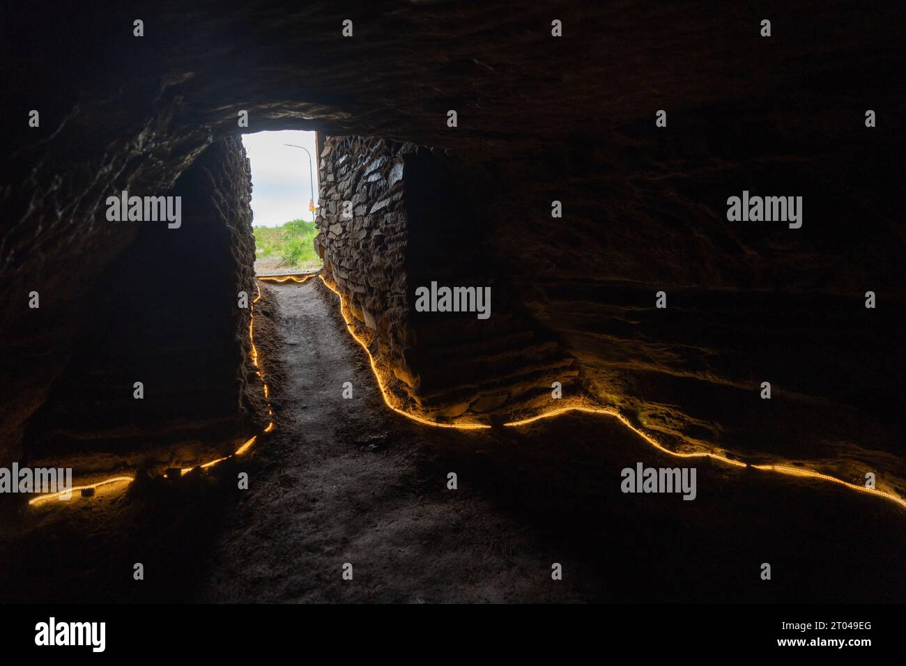 Historic Caves of Hella in Iceland Stock Photo - Alamy