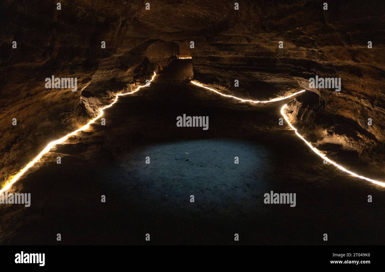 Historic Caves of Hella in Iceland Stock Photo - Alamy
