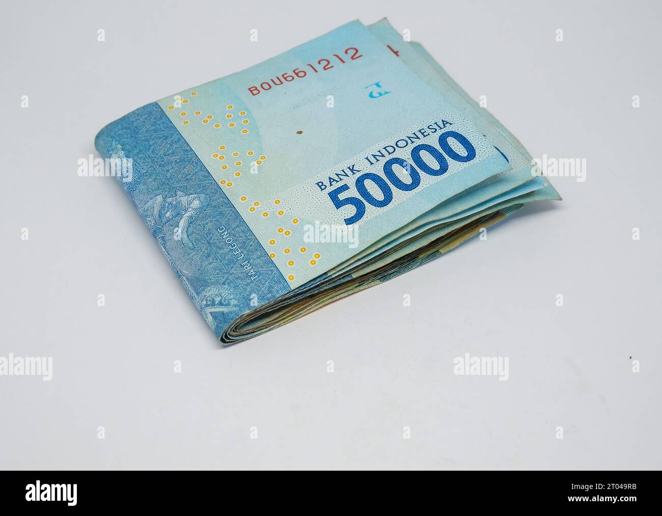 Indonesian 50 thousand banknote, isolated on white background Stock ...