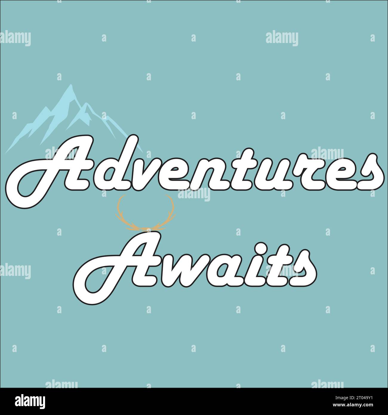 Adventure Awaits a travel poster design Stock Vector Image & Art - Alamy