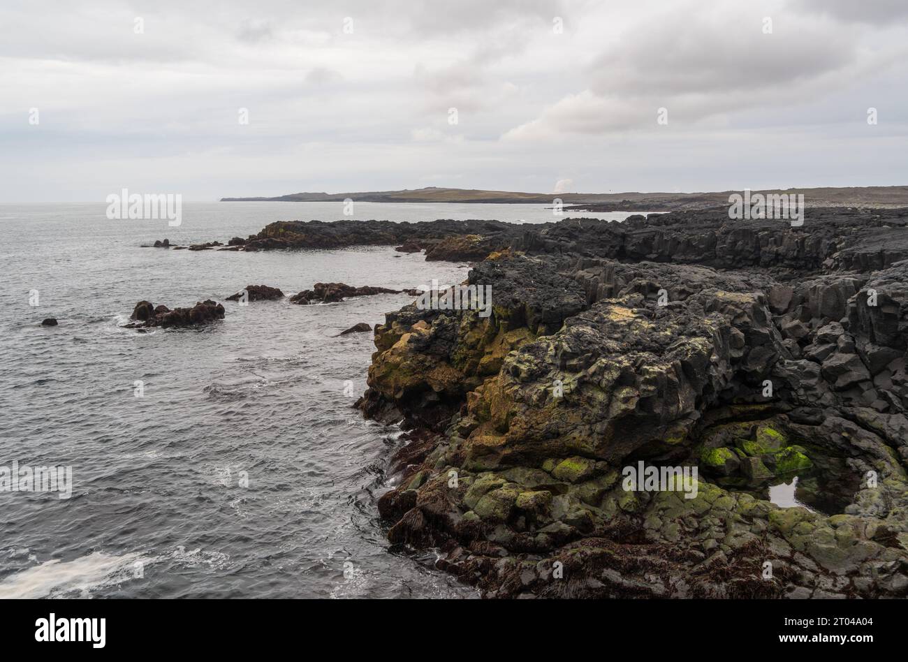 The Brimketill lava rock pool in Iceland Stock Photo - Alamy