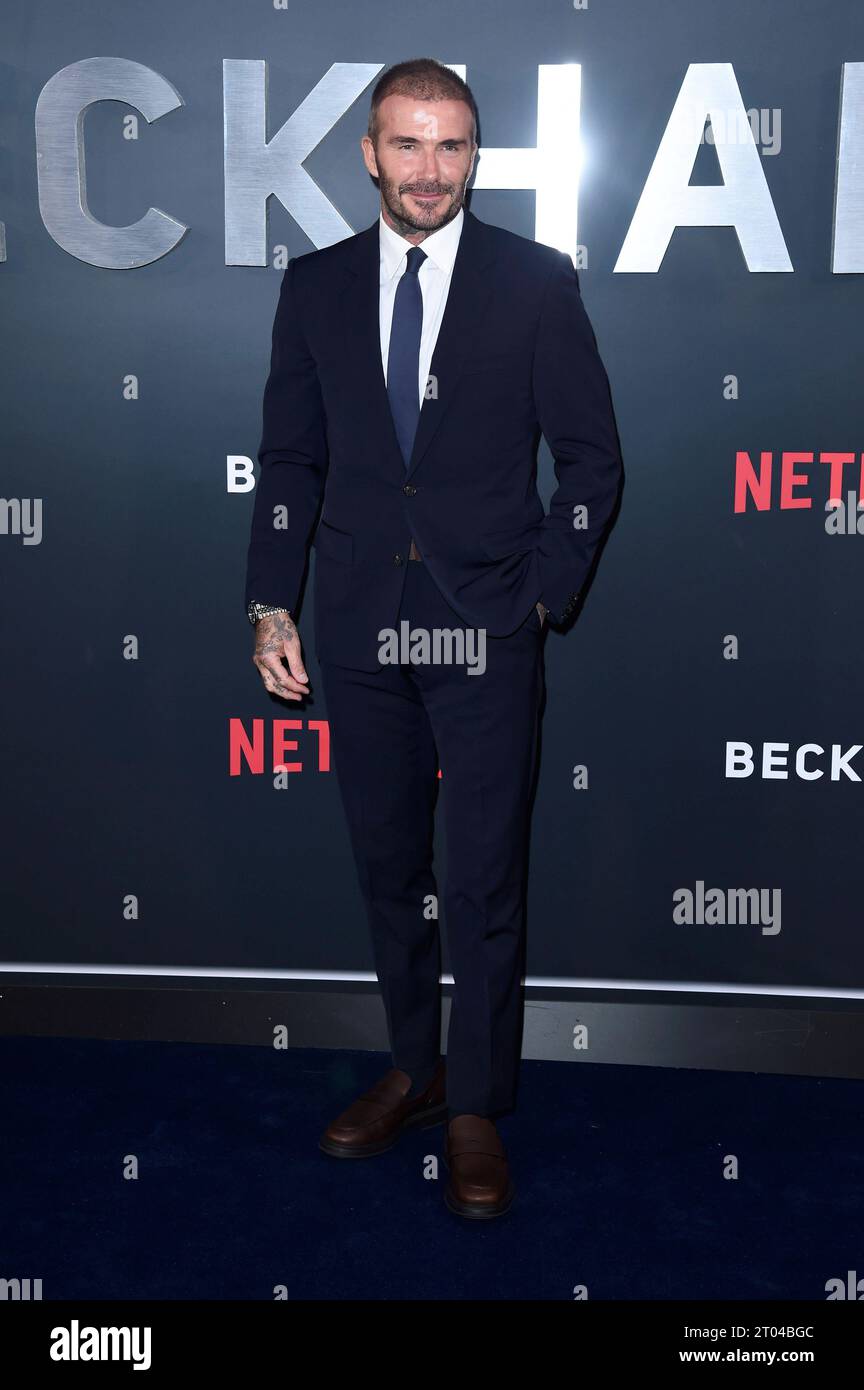 David Beckham bei der Premiere der Netflix Doku-Serie Beckham im Curzon ...