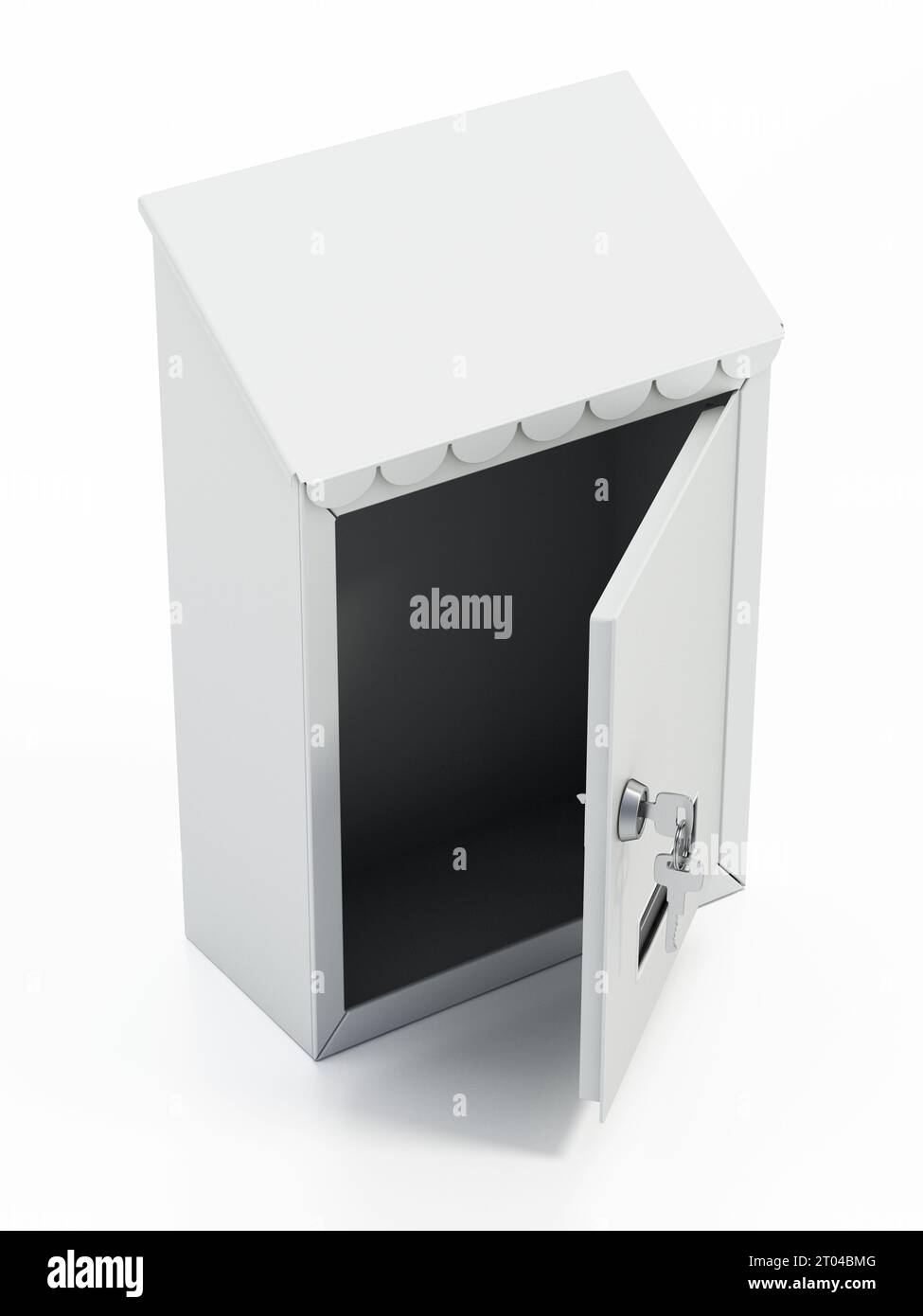 Mailbox isolated on white background. 3D illustration Stock Photo - Alamy