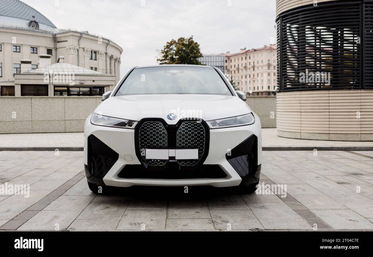 Minsk, Belarus, October 4, 2023 - BMW IX - new model all-electric SUV ...