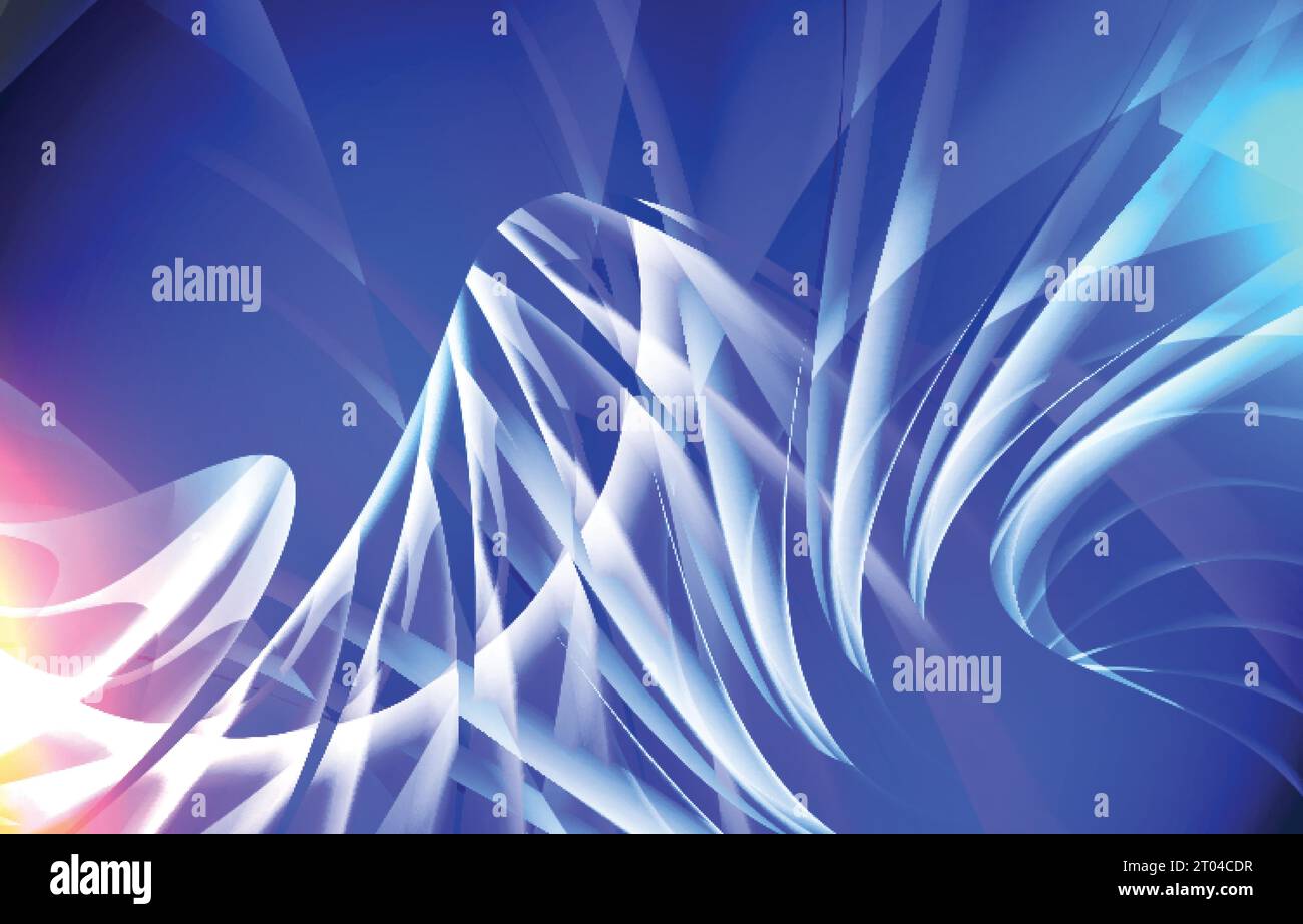 neon wavy blue color gradient background Stock Vector Image & Art - Alamy