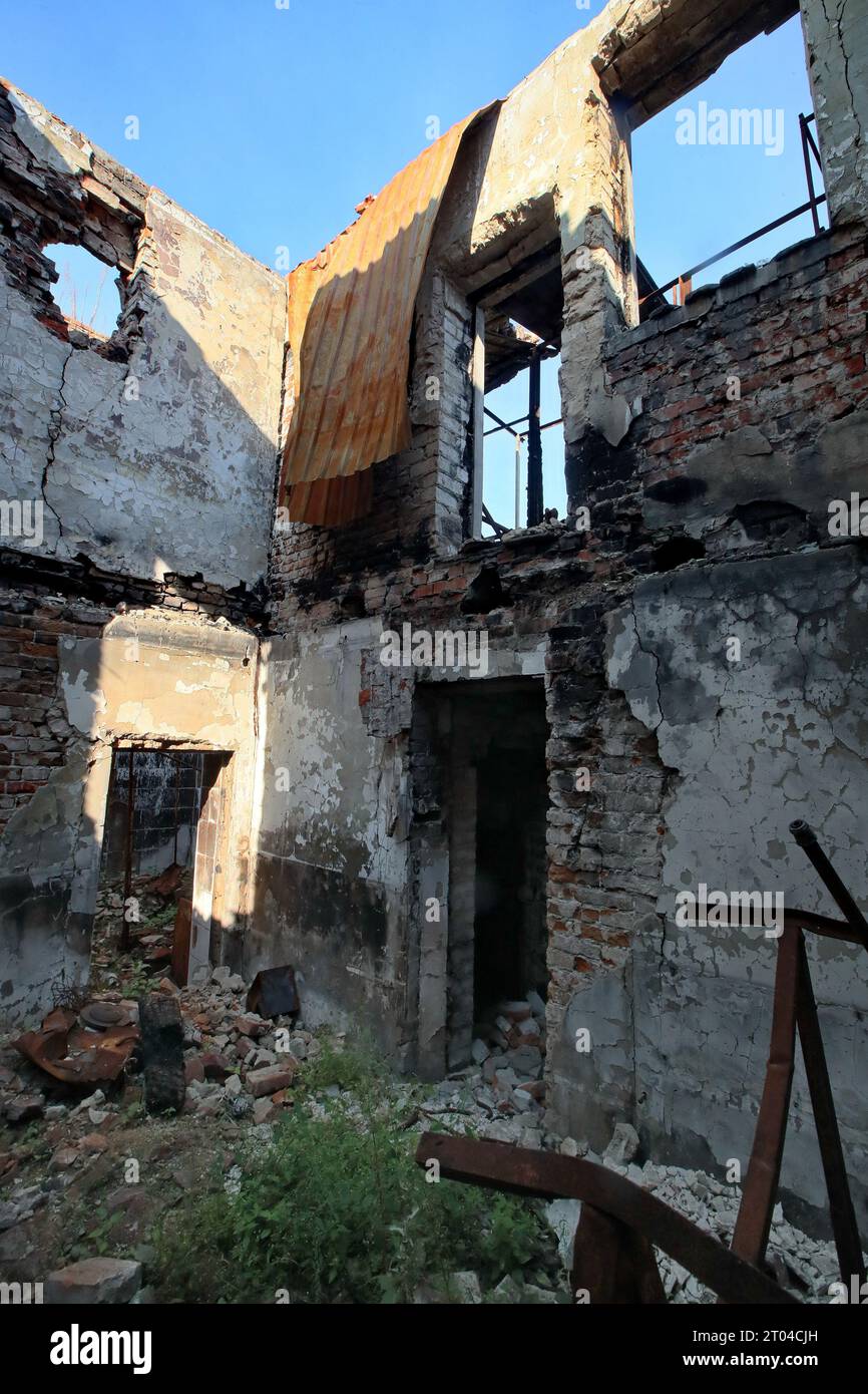Non Exclusive: IZIUM, UKRAINE - SEPTEMBER 26, 2023 - Interior of the ...