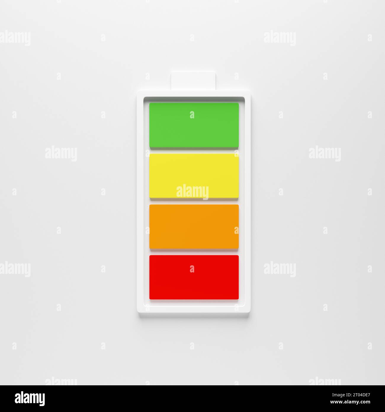 Battery charging symbol indicating full level charge on white ...
