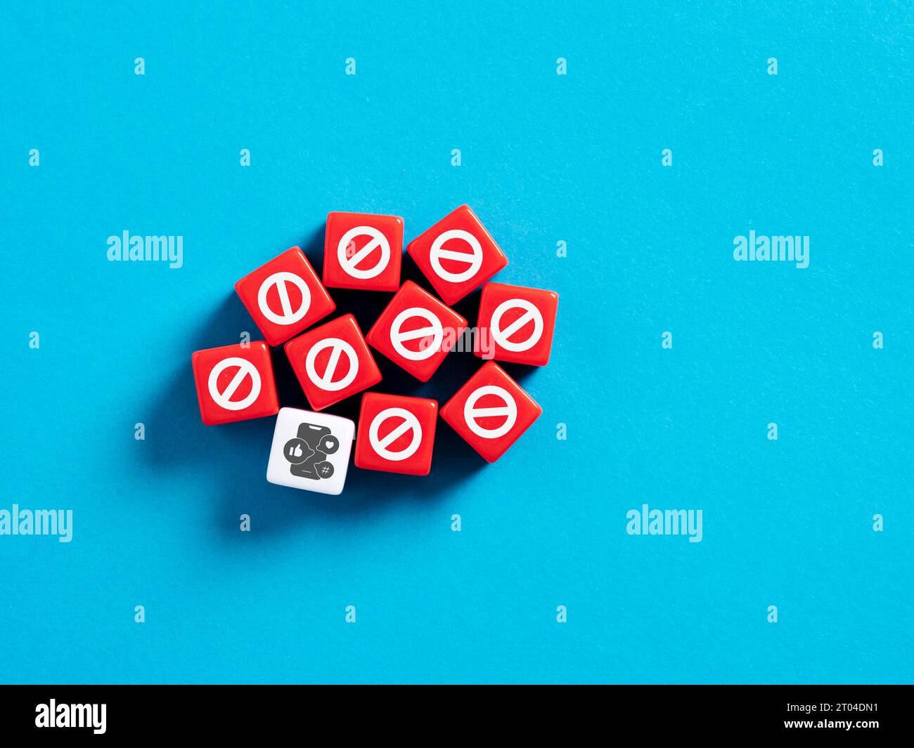 Social media and communication ban concept. Censorship, information ...