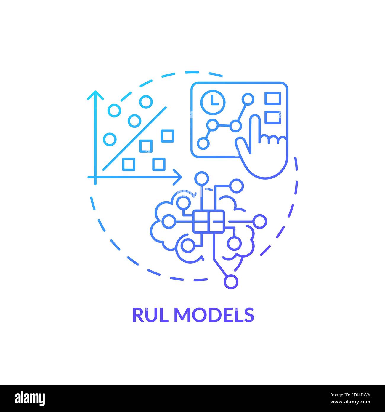 2D gradient thin linear icon RUL models concept Stock Vector Image ... 2D gradient thin linear icon RUL models concept Stock Vector Image ...