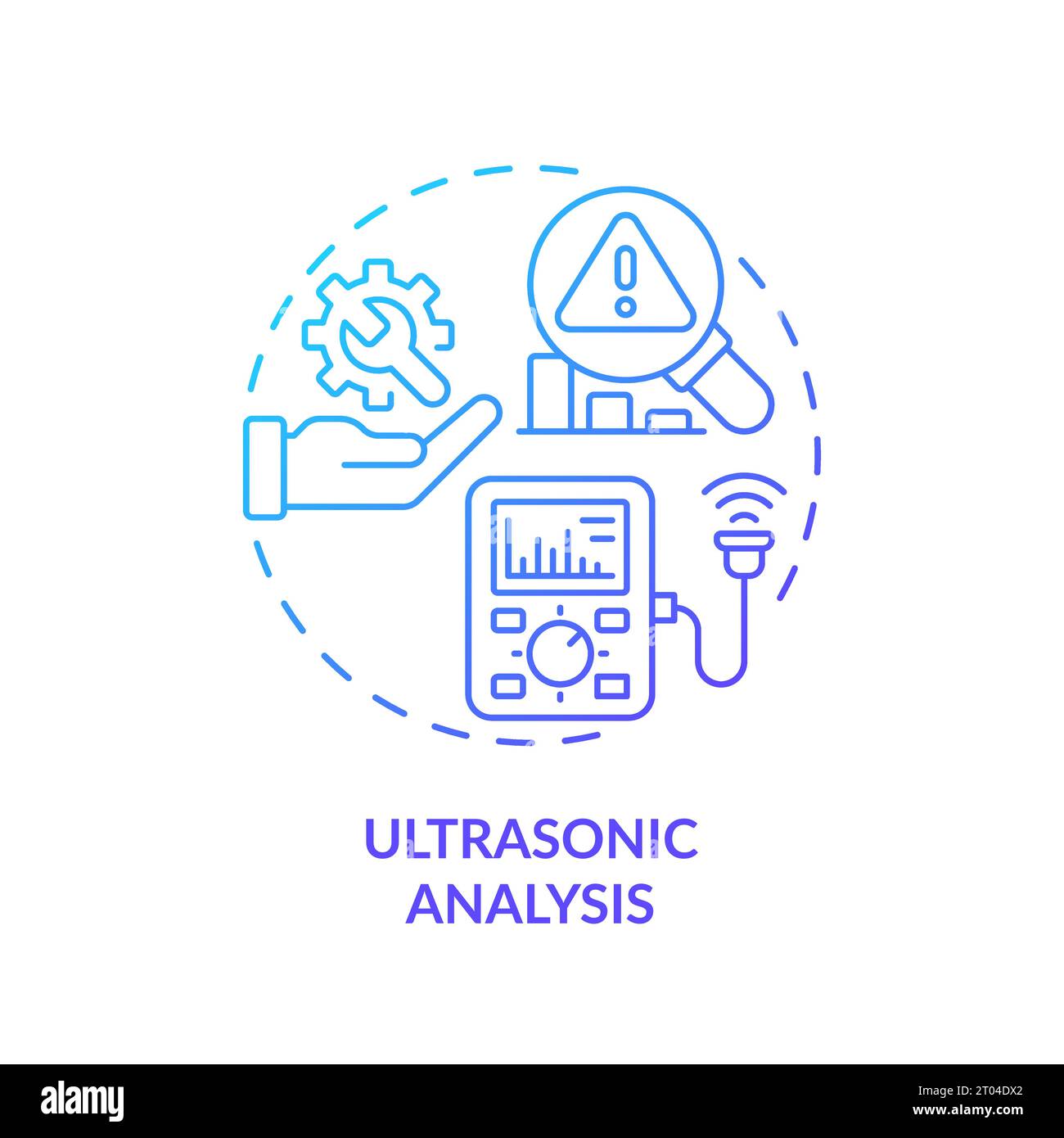2D gradient thin linear icon ultrasonic analysis concept Stock Vector ... 2D gradient thin linear icon ultrasonic analysis concept Stock Vector ...