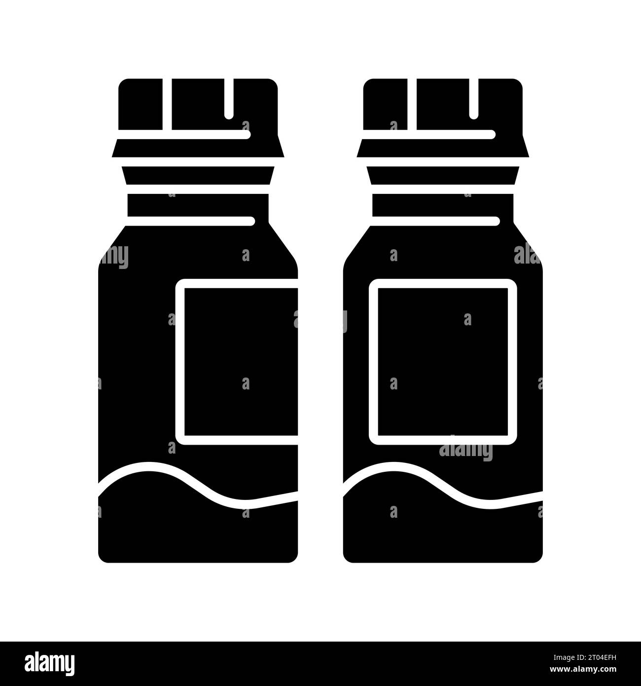 2D simple glyph style black pill bottle icon Stock Vector Image & Art ...