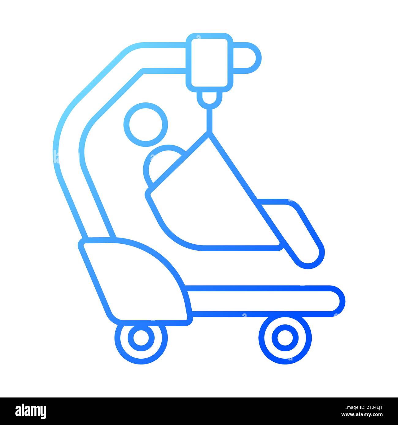 2D thin line gradient patient sling icon Stock Vector Image & Art - Alamy