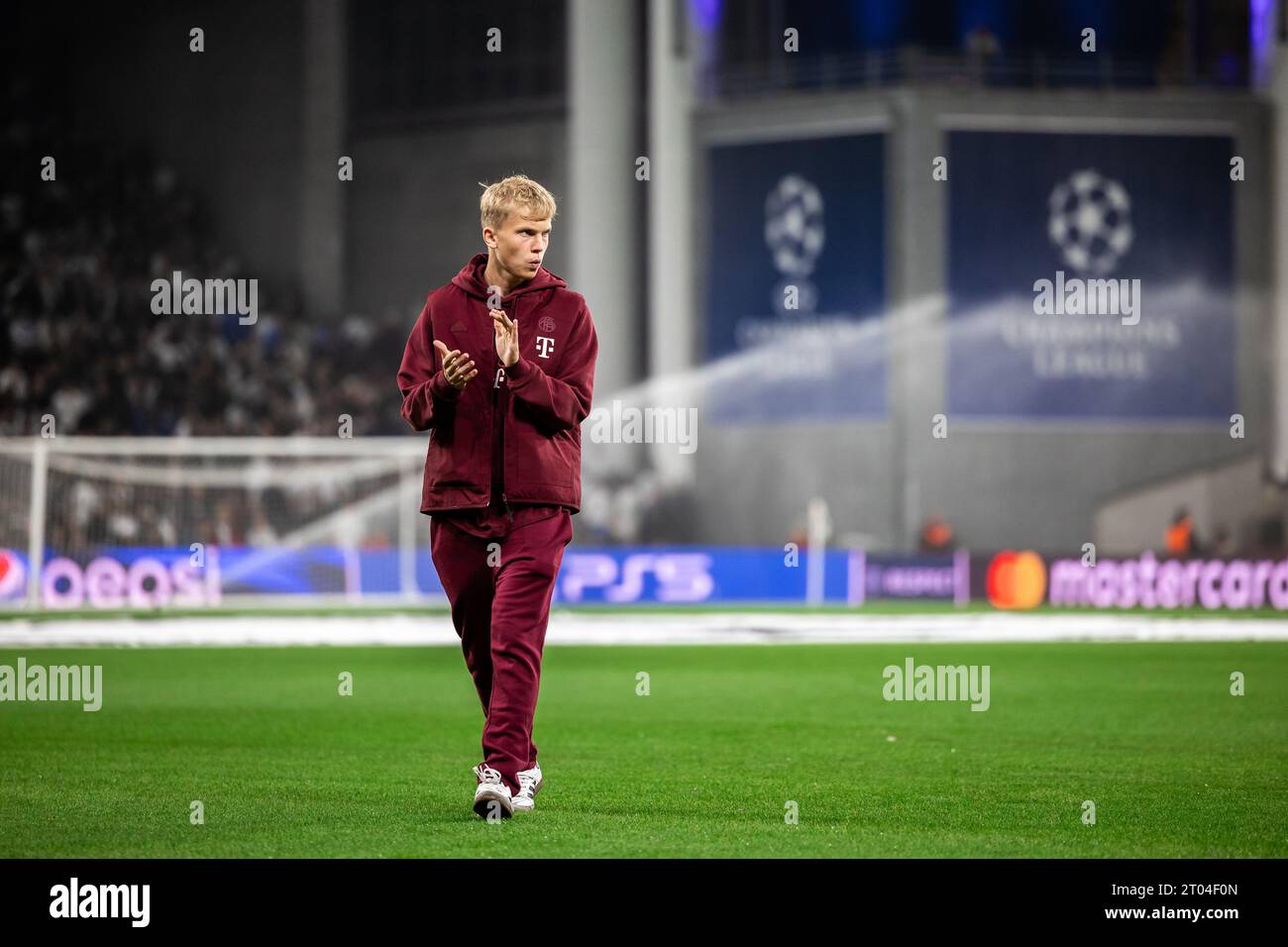 Copenhagen, Denmark. 03rd Oct, 2023. Frans Kratzig of Bayern Munich ...