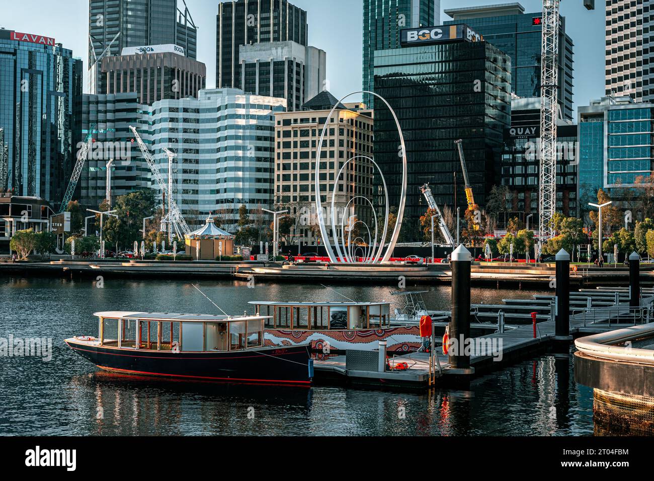 Perth, WA, Australia - City skyline at Elizabeth Quay Stock Photo - Alamy