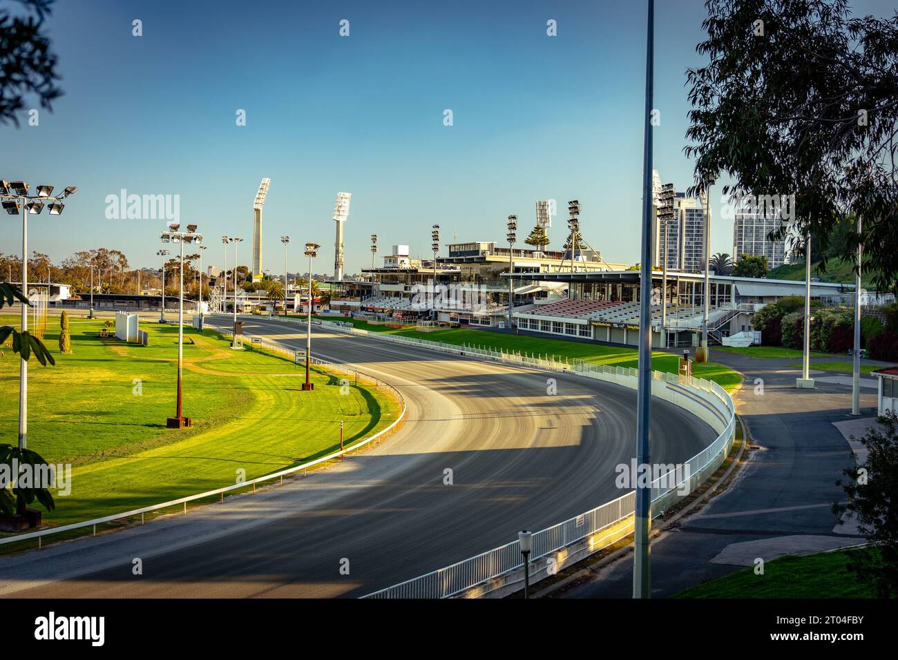 Perth, WA, Australia - Horse racetrack at Gloucester Park Stock Photo ...