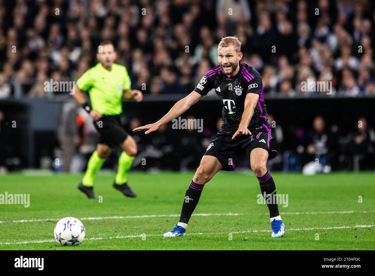 Copenhagen, Denmark. 03rd Oct, 2023. Konrad Laimer (27) of Bayern ...