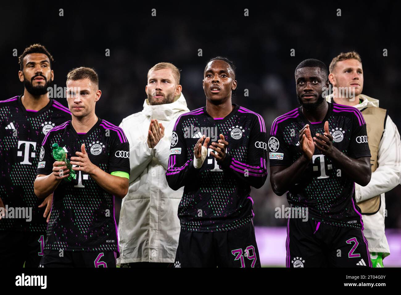 Copenhagen, Denmark. 03rd Oct, 2023. Joshua Kimmich (6), Mathys Tel (39 ...