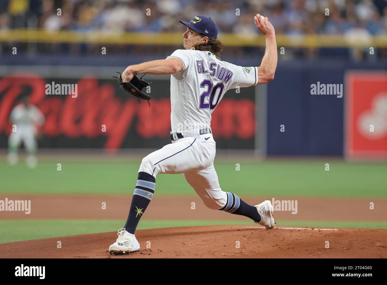 St. Petersburg, FL USA; Tampa Bay Rays starting pitcher Tyler Glasnow ...