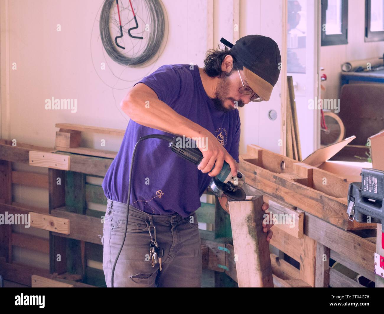 at the bike shop store and repair , artisan expert mechanic expert ...