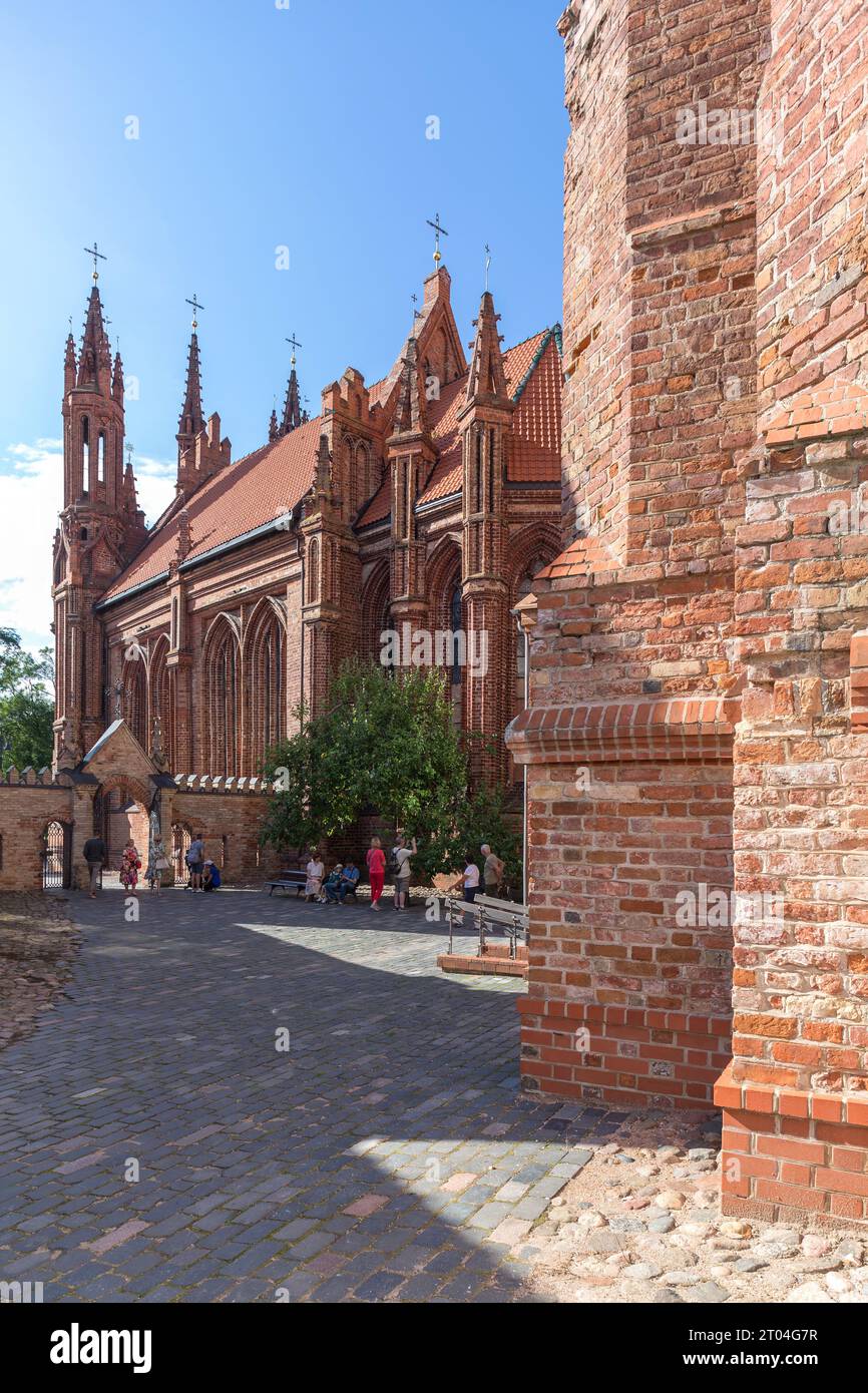 Vilnius, Lithuania AUGUST 13, 2023. Church of St. Anne Stock Photo - Alamy