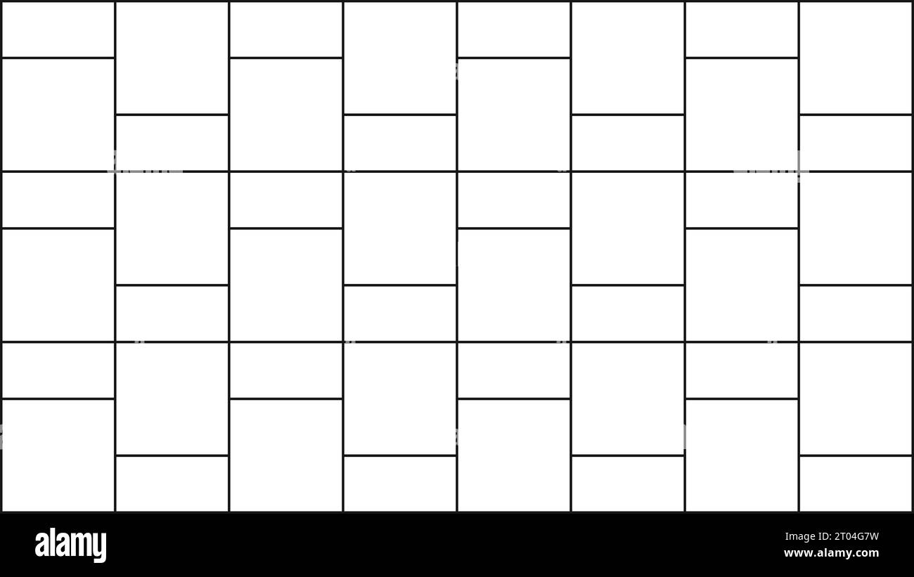 Basketweave tile mosaic layout. Sidewalk texture. Kitchen backsplash ...