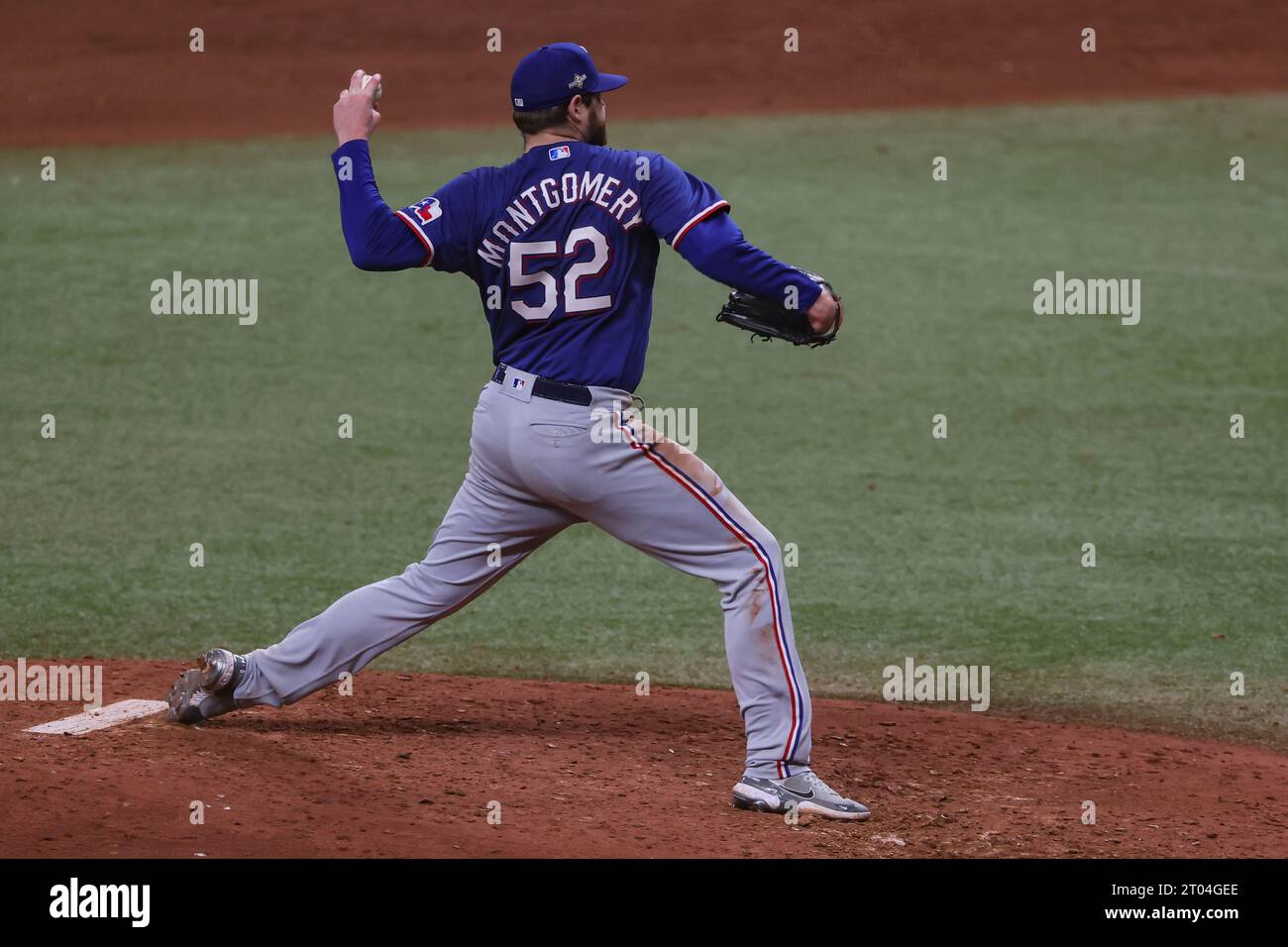 St. Petersburg, FL USA; Texas Rangers starting pitcher Jordan ...