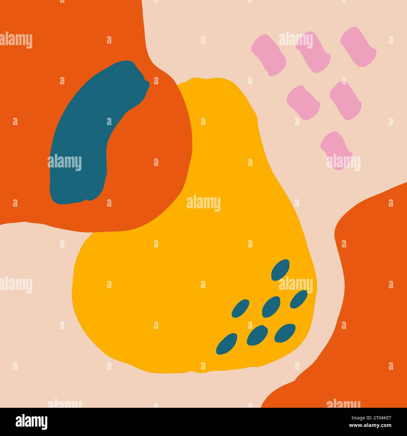 Naive brutalist poster print. Groovy circle oval rectangle typography ...
