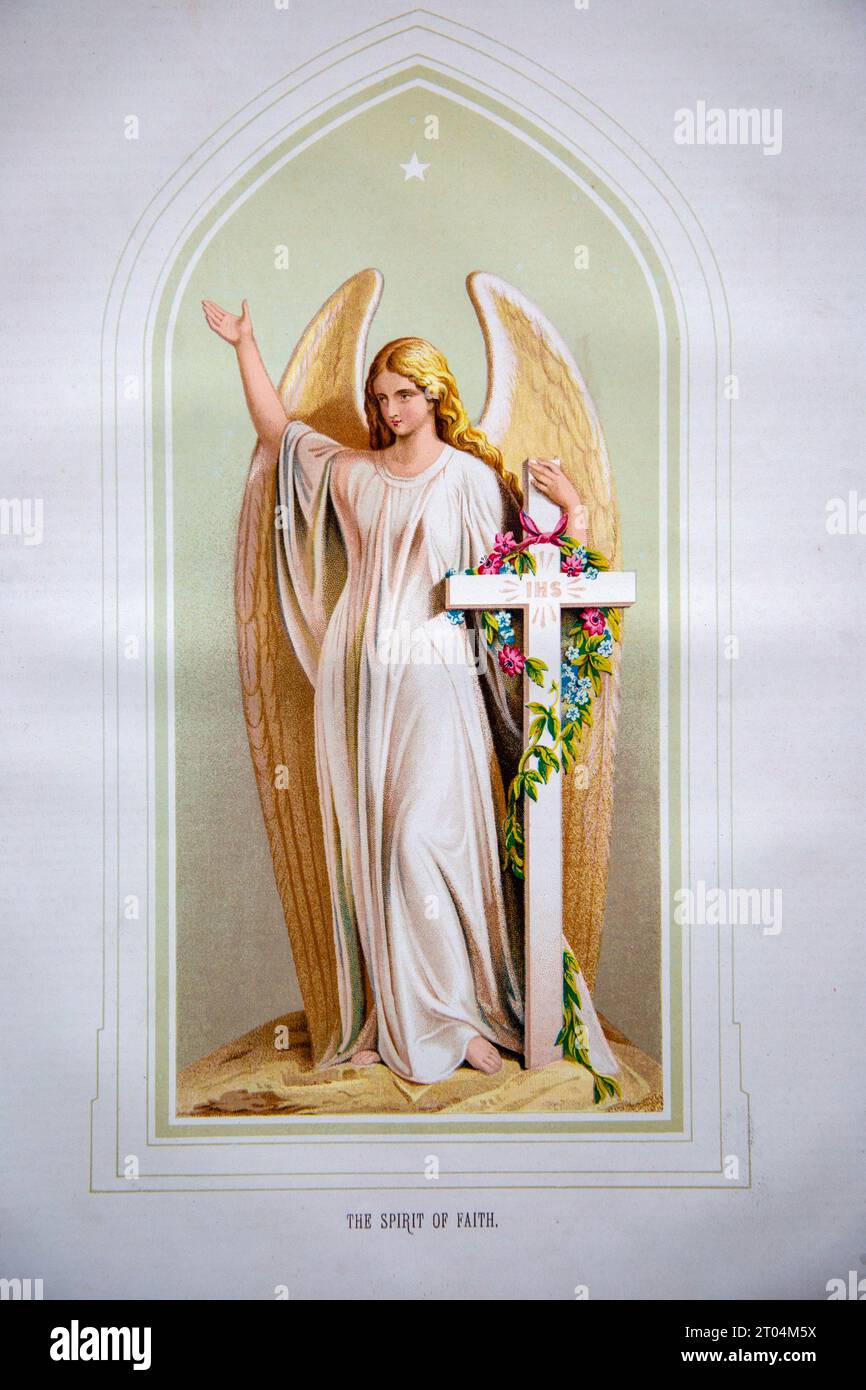 Nineteenth century Victorian Bible story illustration in Chromo ...