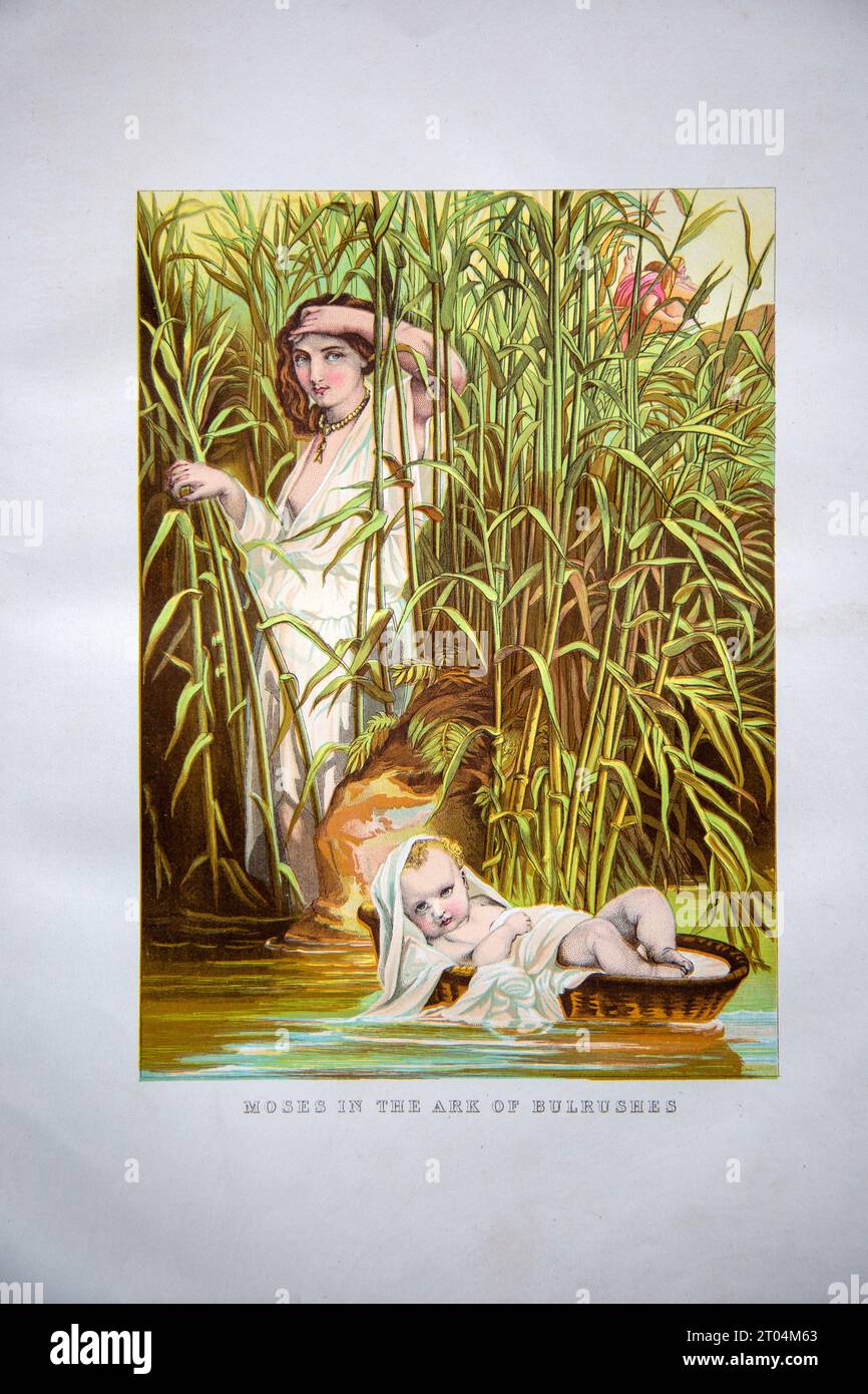 Nineteenth century Victorian Bible story illustration in Chromo ...