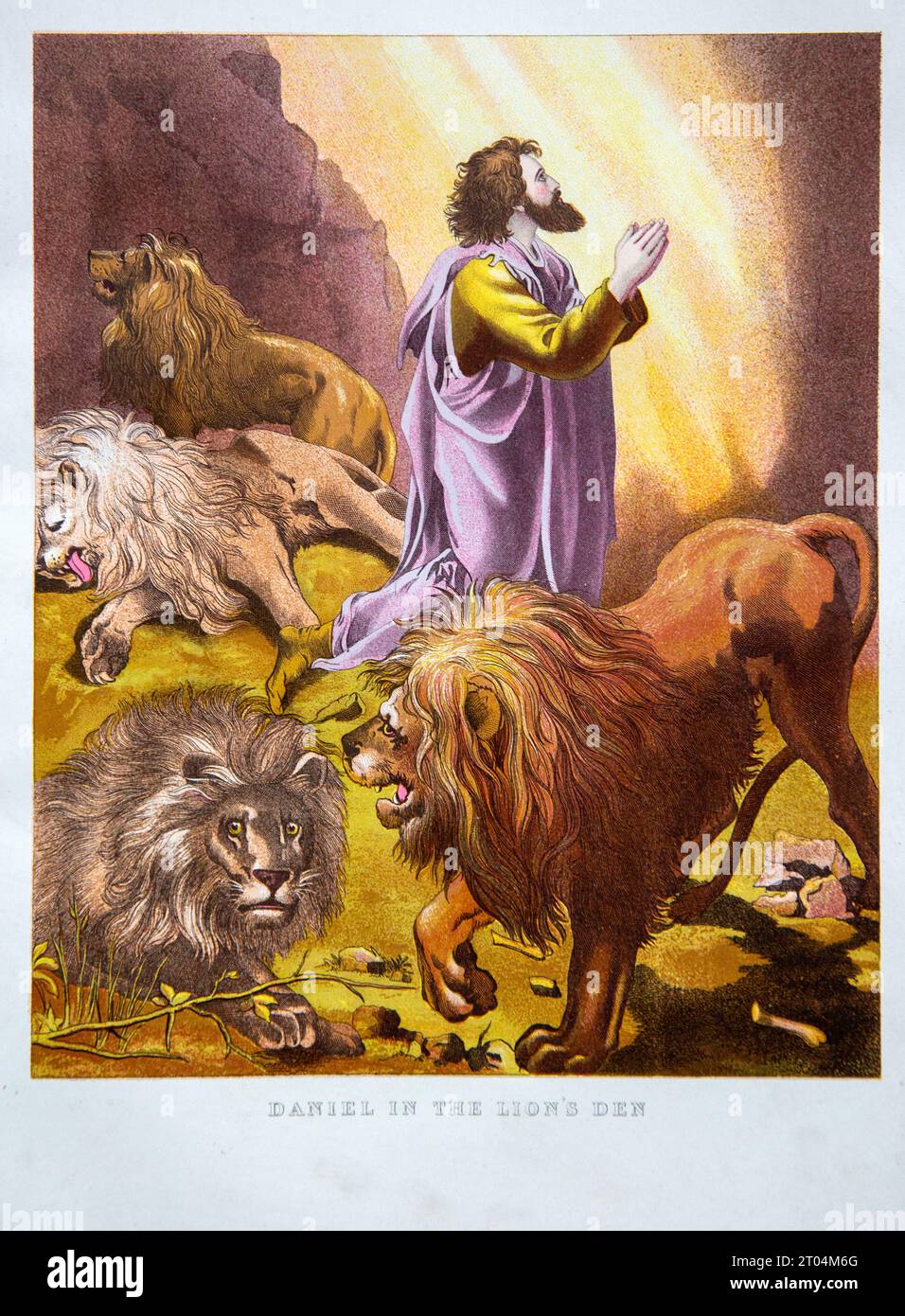 Nineteenth century Victorian Bible story illustration in Chromo ...