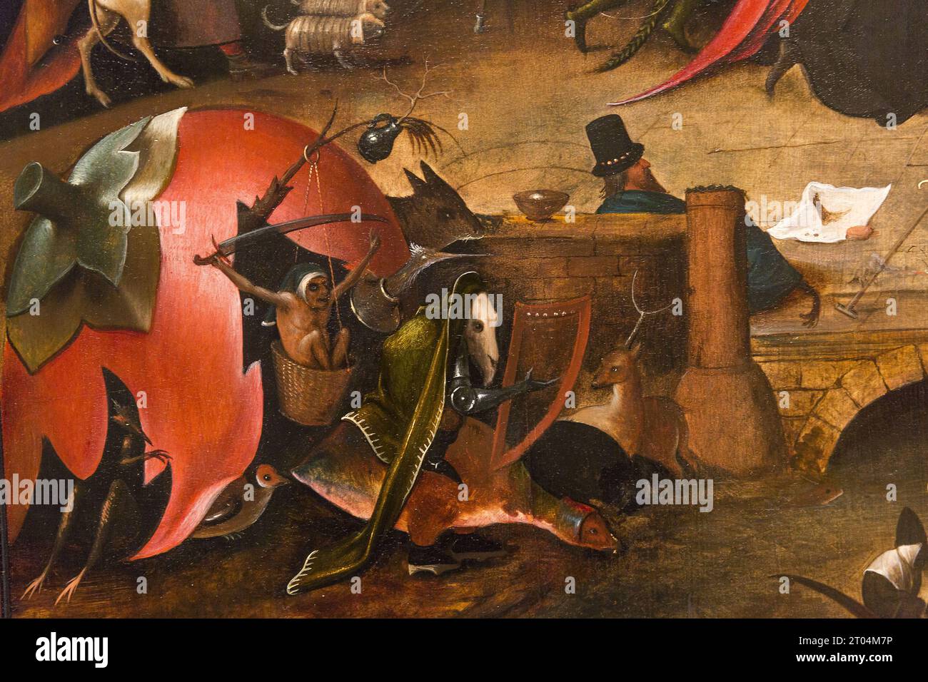 Detail of painting Temptation of St, Anthony by Hieronymus Bosch Stock Photo - Alamy