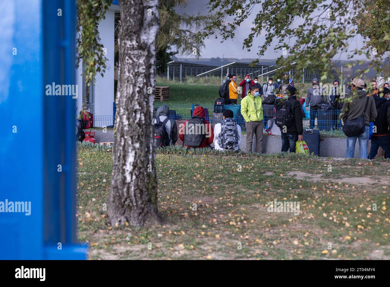 Osijek, Hrvatska. 04th Oct, 2023. A major fire broke out at the Drava ...