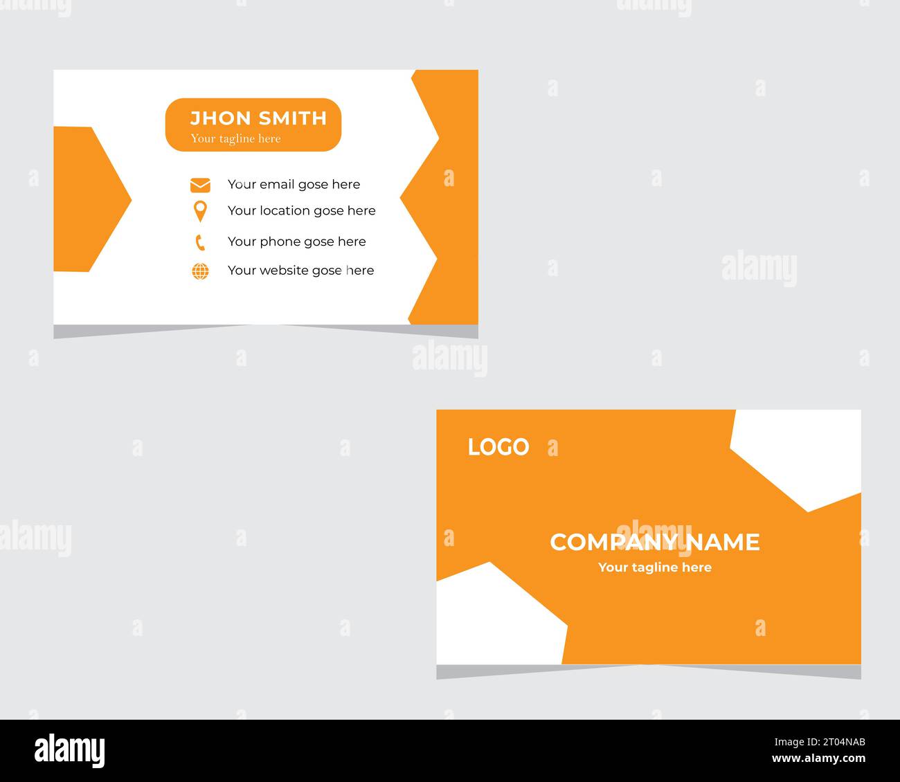 Mockup visit card Stock Vector Images - Alamy