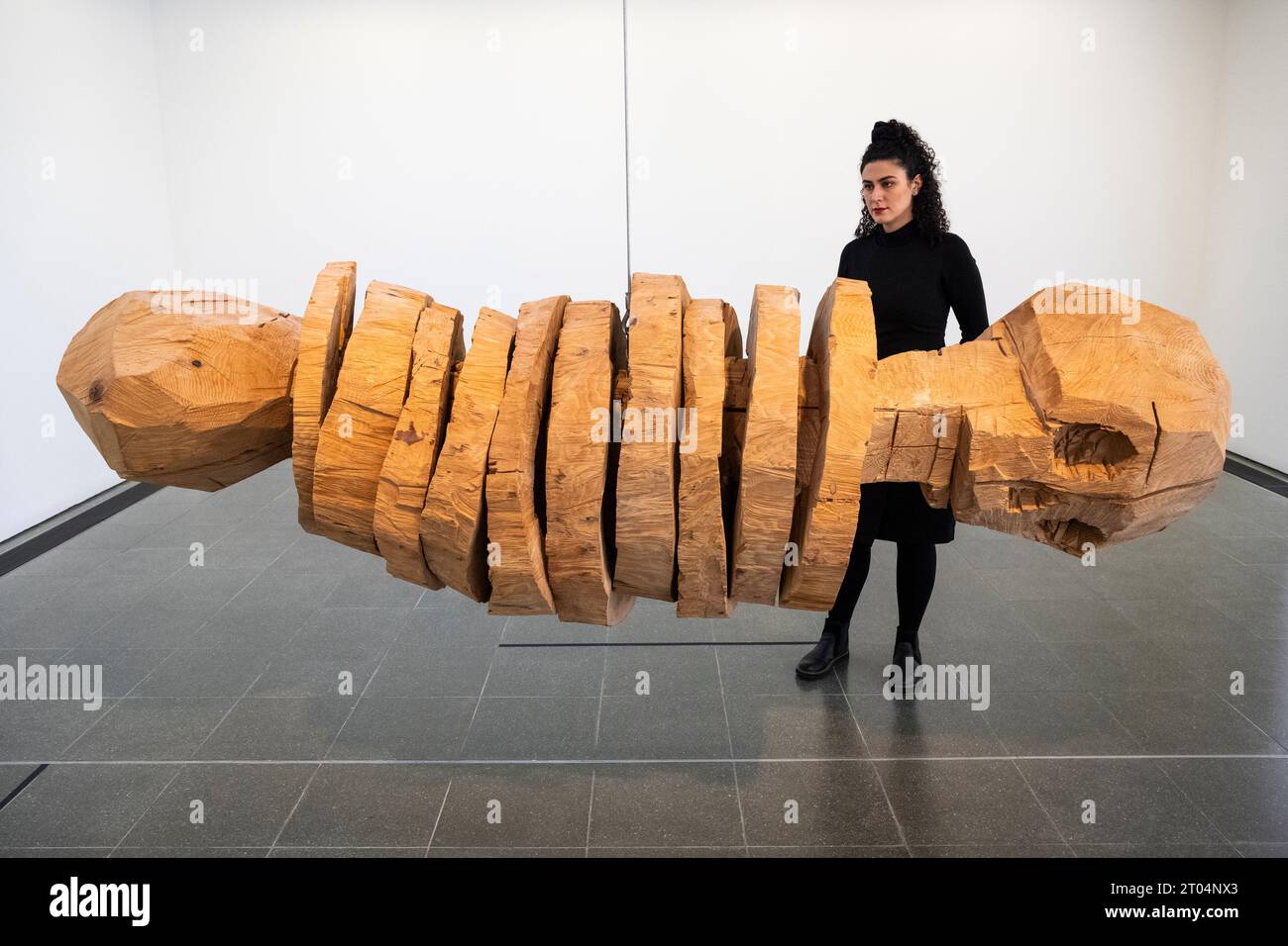 London, UK. 4 October 2023. A staff member views 'Zero Mobil (Zero ...
