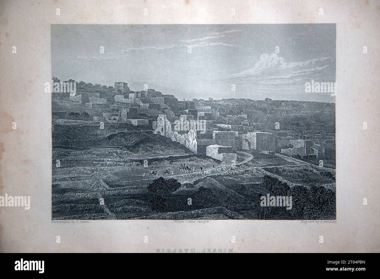 Kirjath-Jearim, Holy Land, engraving engraved A Willmore, Published by ...