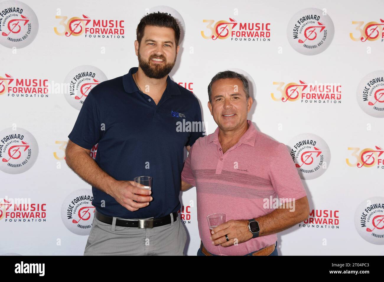 TARZANA, CALIFORNIA - OCTOBER 02: (L-R) Chris Mark and Mike Brascia ...