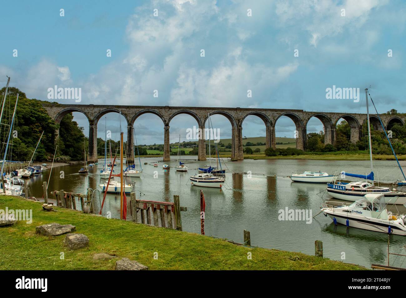 St Germans Viaduct, St Germans, Cornwall, England Stock Photo - Alamy