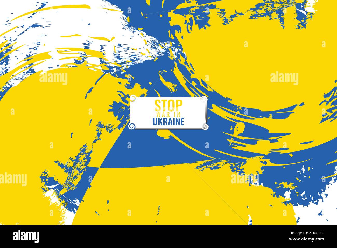 support and love Ukraine stop war creative banner style with abstract ...
