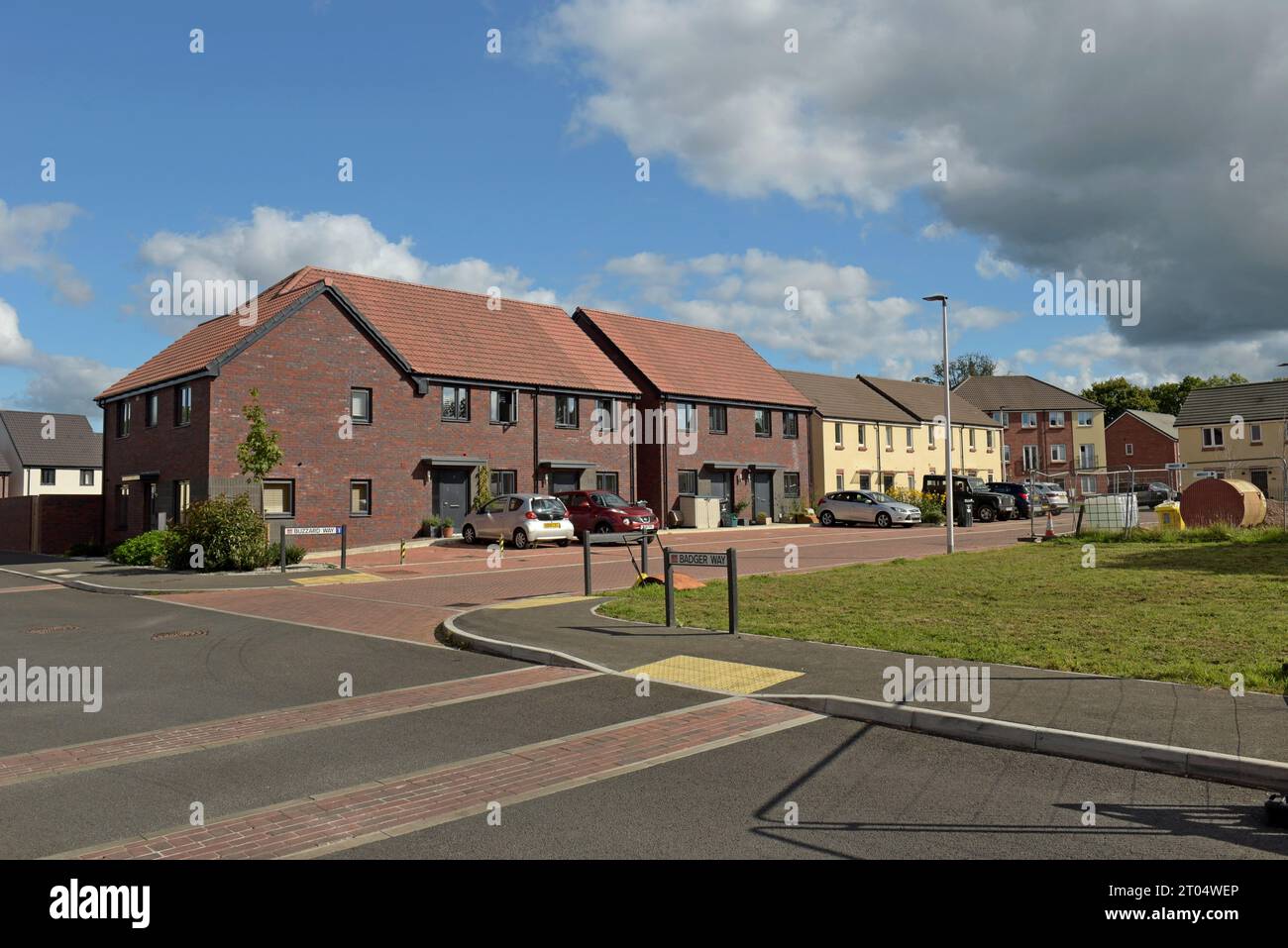New occupied homes in the new town development of Cranbrook, near ...