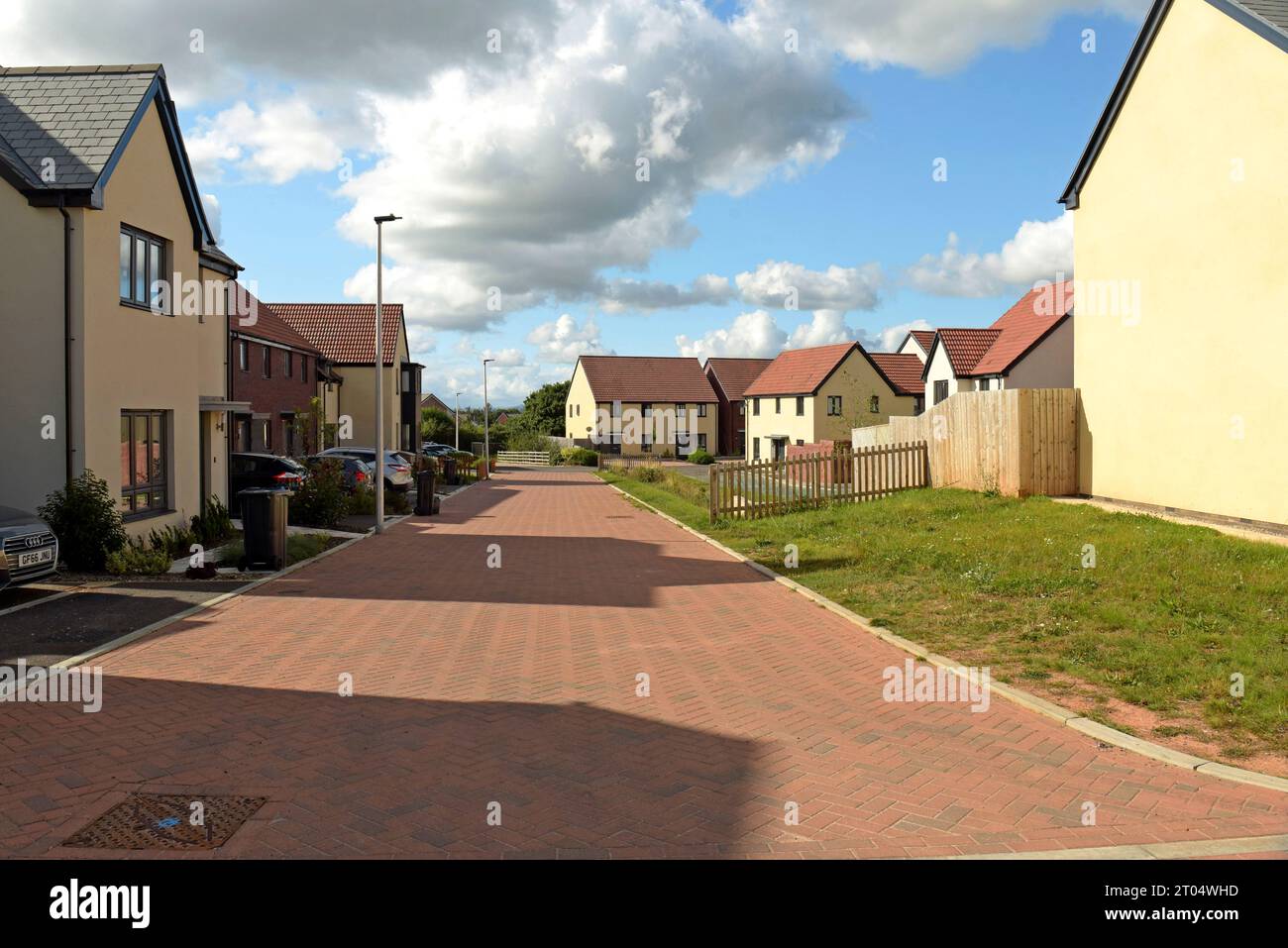 New occupied homes in the new town development of Cranbrook, near ...