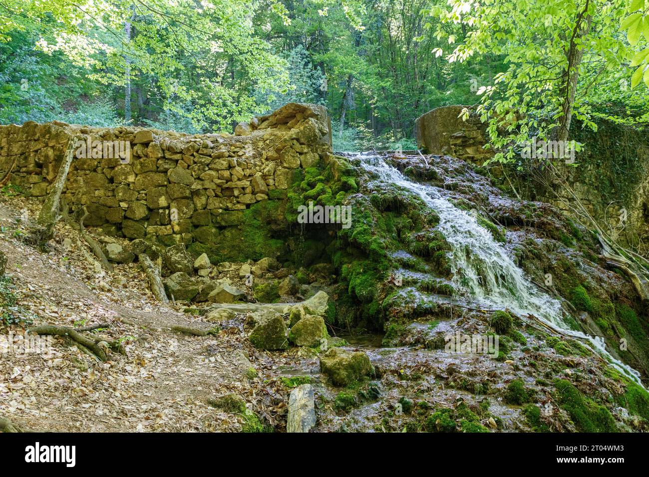 Yusupov Lake is located just above the Silver Stream waterfall, in the ...